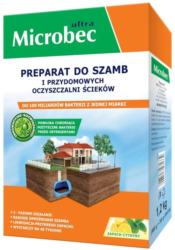 Microbec BIO Bros 1200g Aktywator do Szamb i Oczyszczalni | Gardenflora.pl